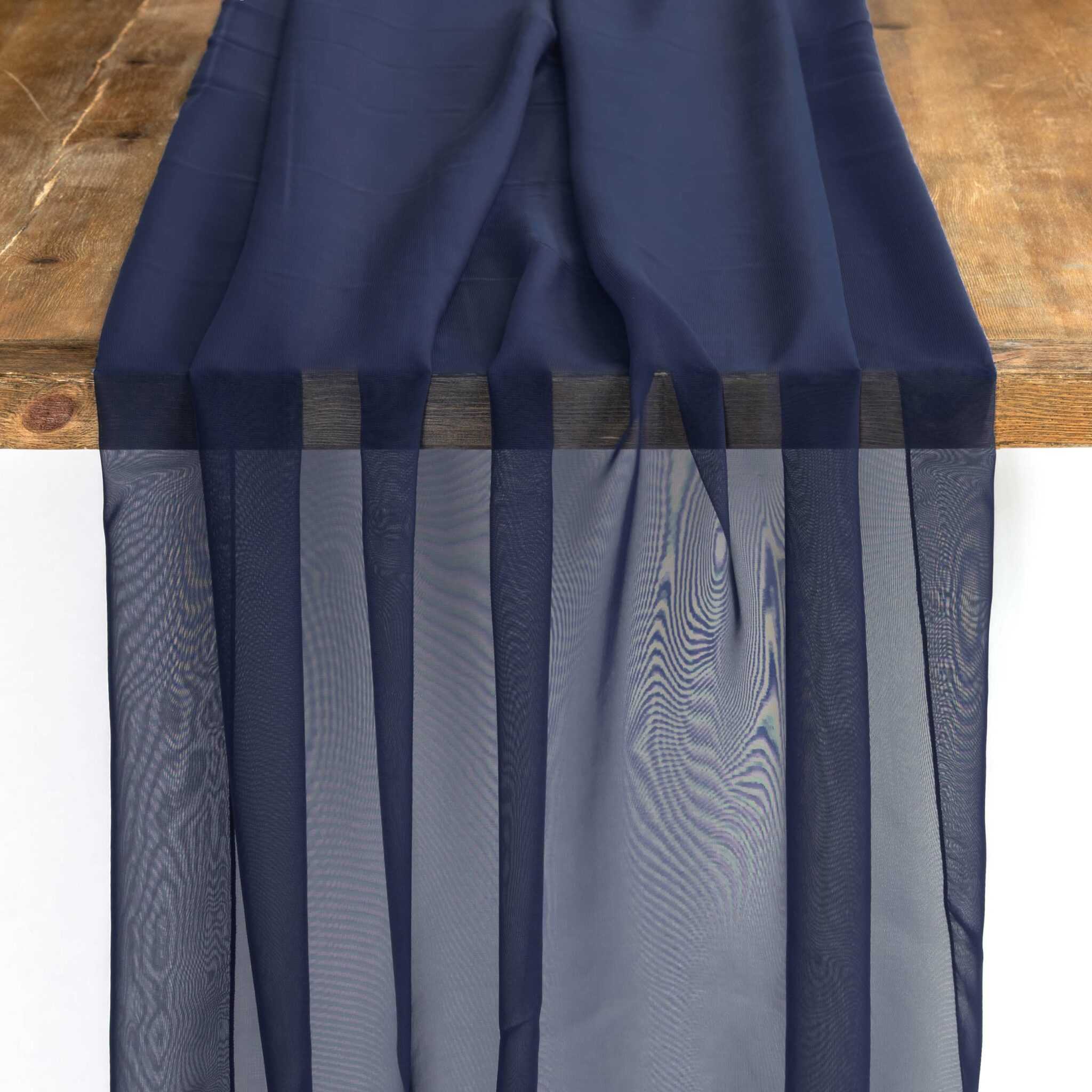 Navy Chiffon Runner - Over The Top