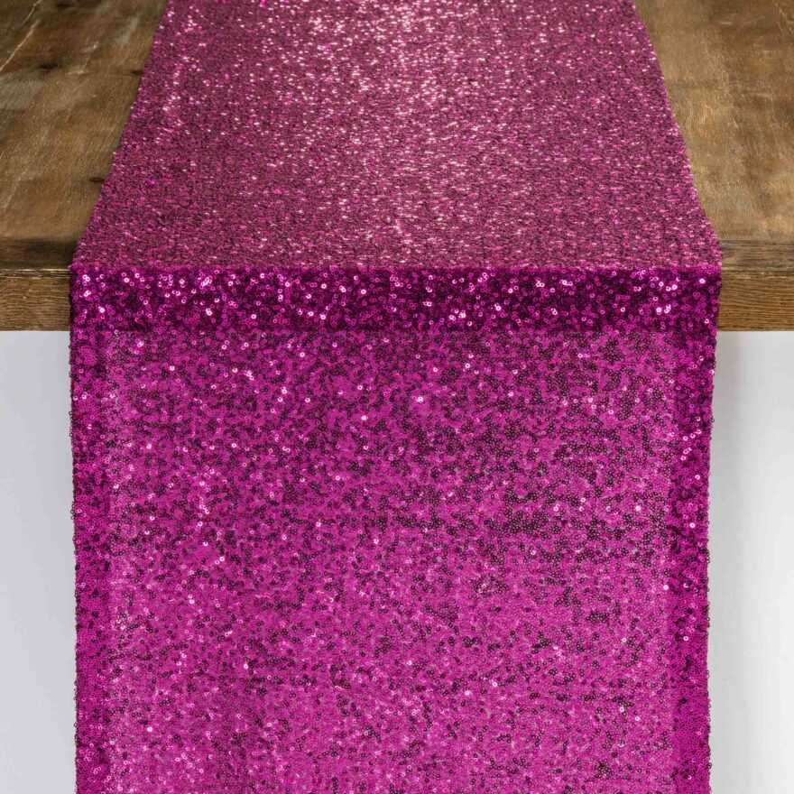 Pink Micro Gloss Sequins Runner - Over The Top