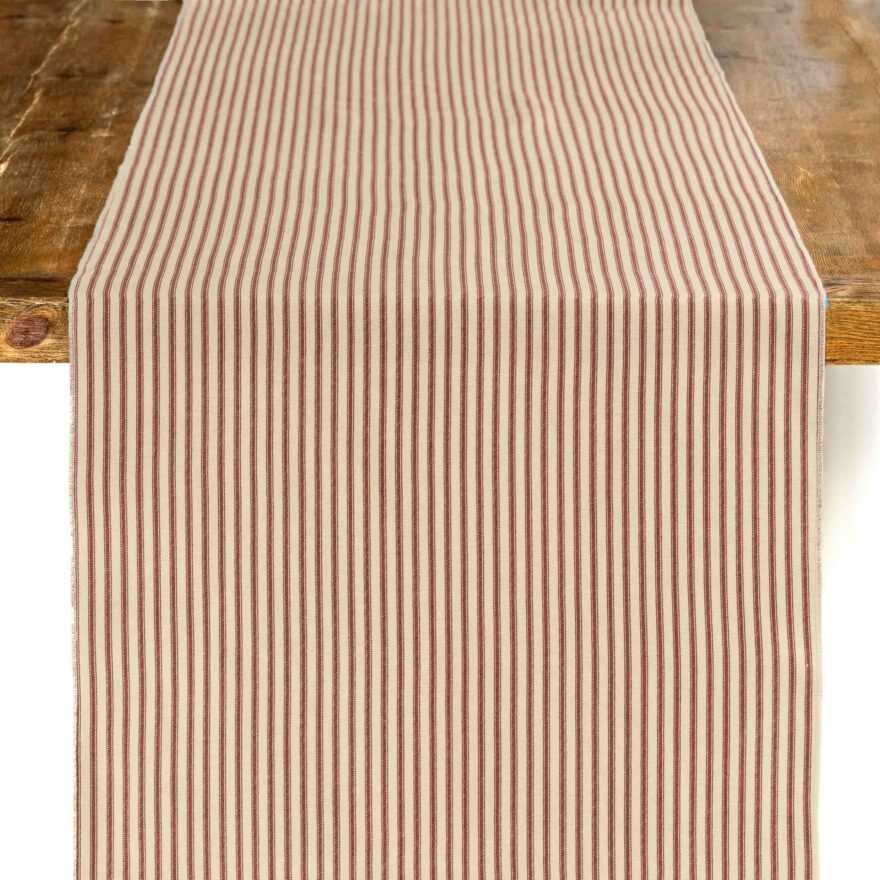 Red Ticking Runner - Over The Top