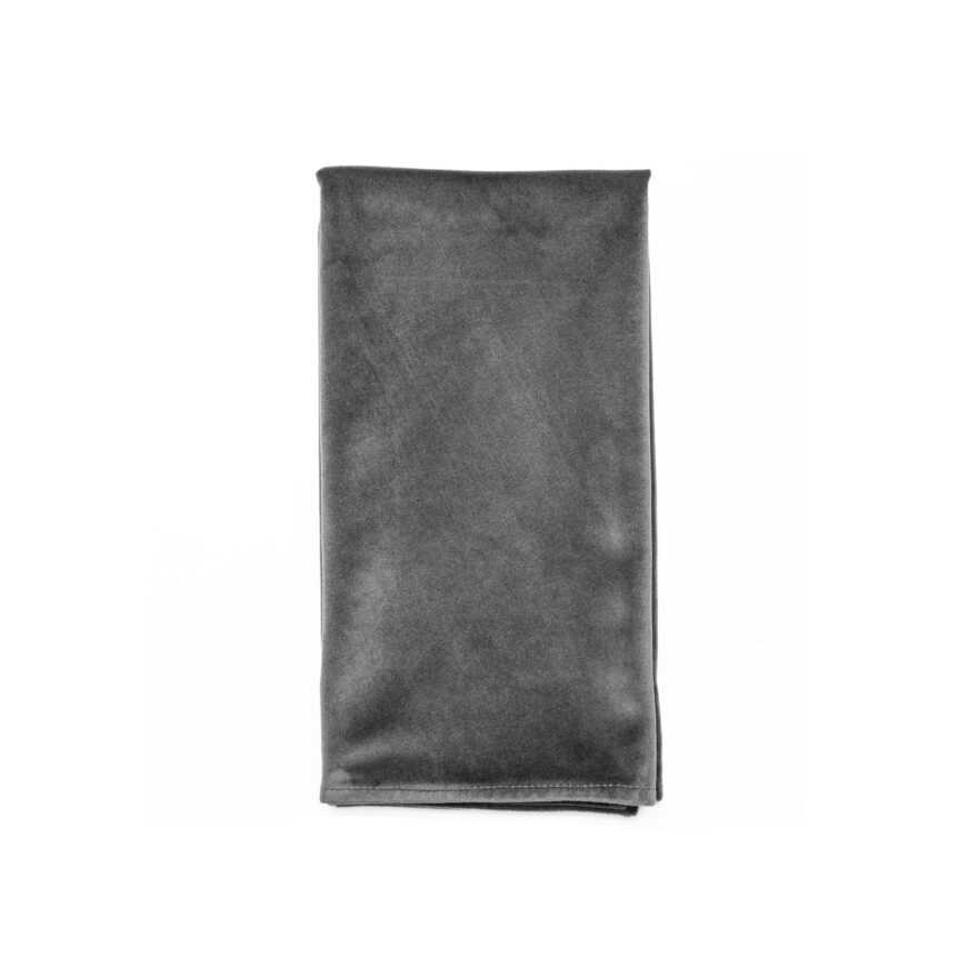 Charcoal Velvet Napkin - Over The Top