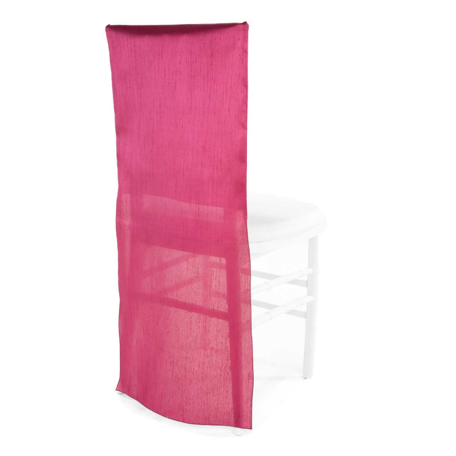 Raspberry Dupioni Chairback - Over The Top