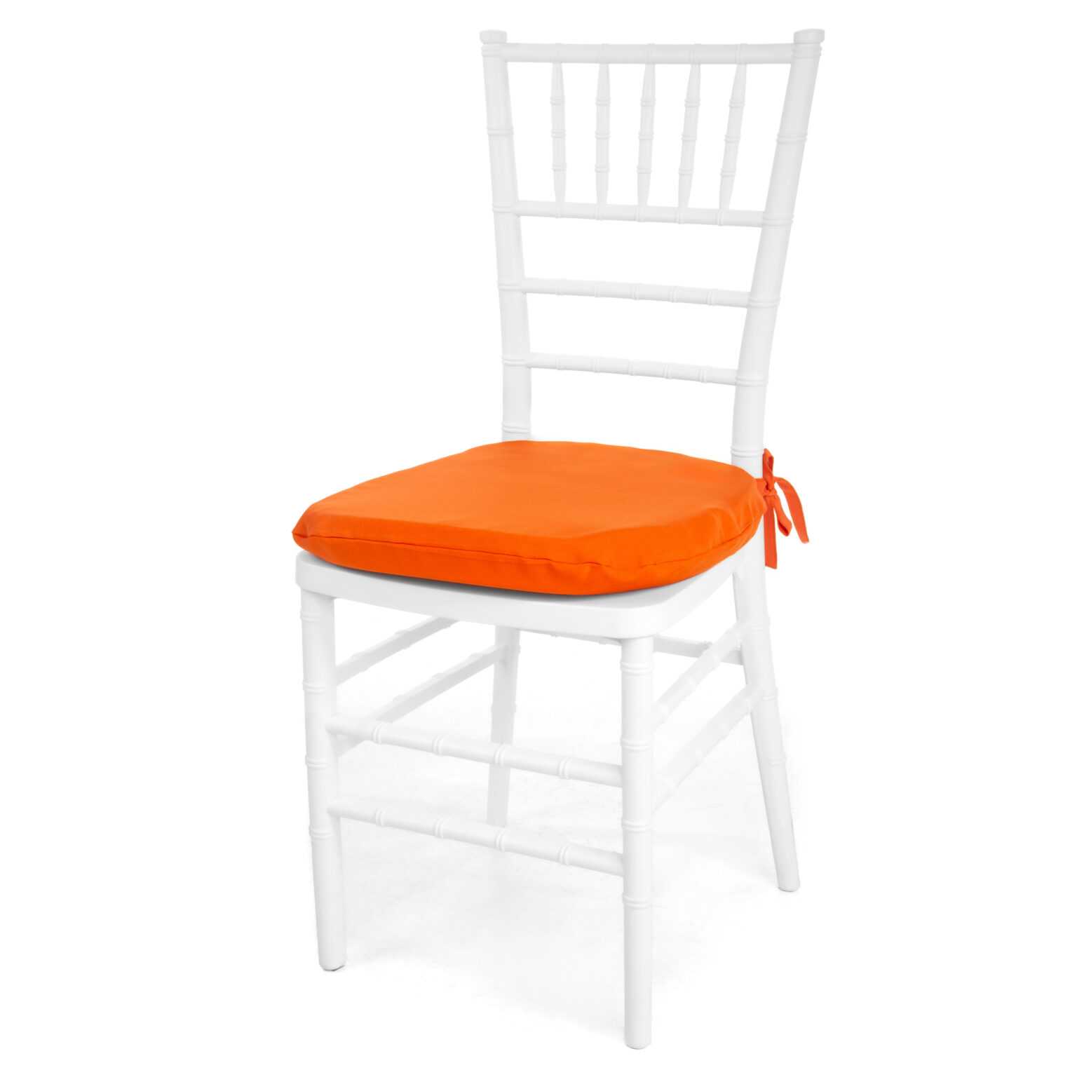 Bright Orange Solid Chair Pad - Over The Top