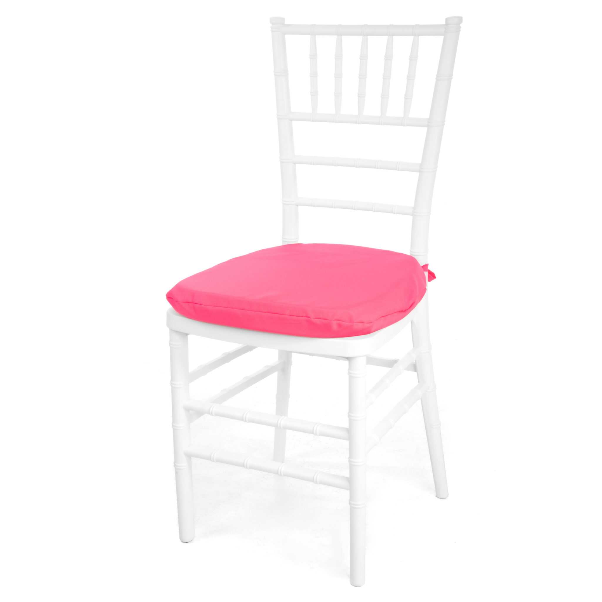Neon Pink Solid Chair Pad - Over The Top