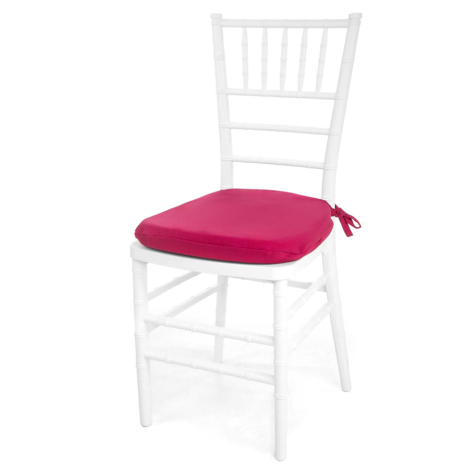 Raspberry Solid Chair Pad - Over The Top