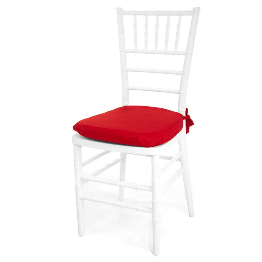 Red Solid Chair Pad - Over The Top