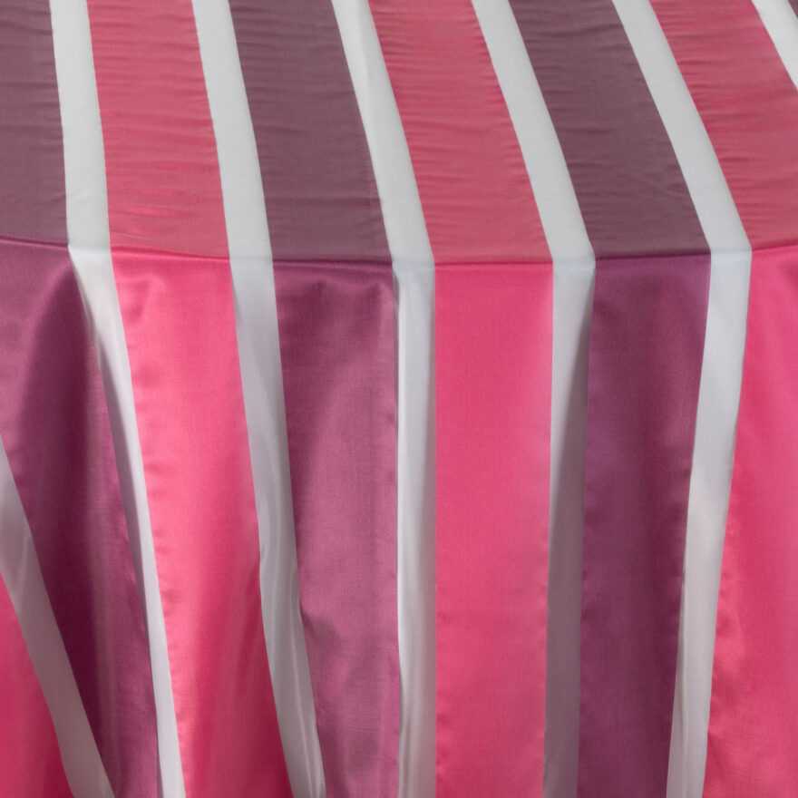 Raspberry & Plum Sheer Stripe - Over The Top