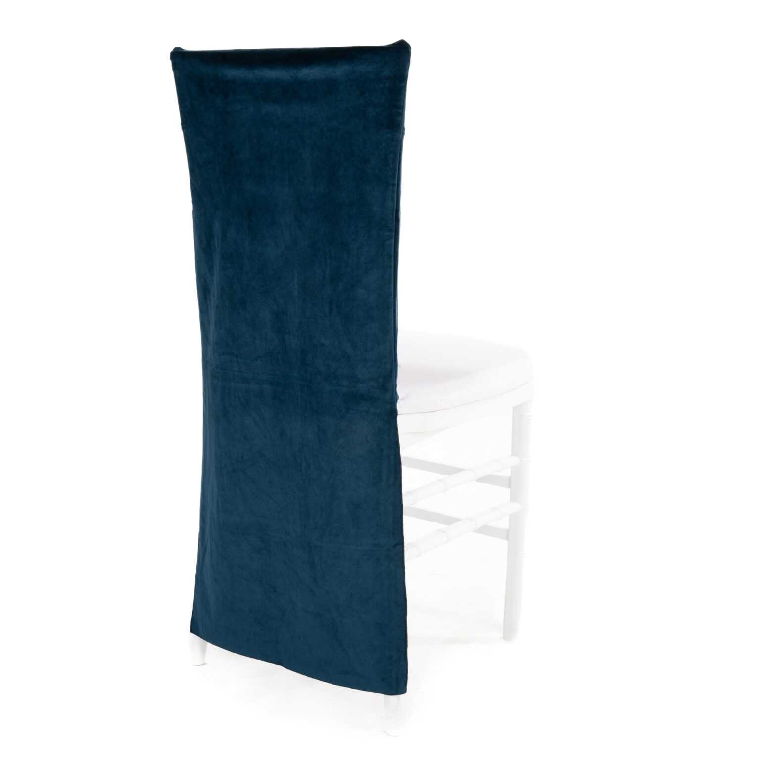 Indigo Velvet Chairback - Over The Top