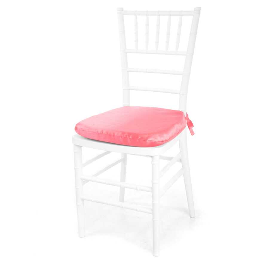 Pink Bright Dupioni Chair Pad - Over The Top