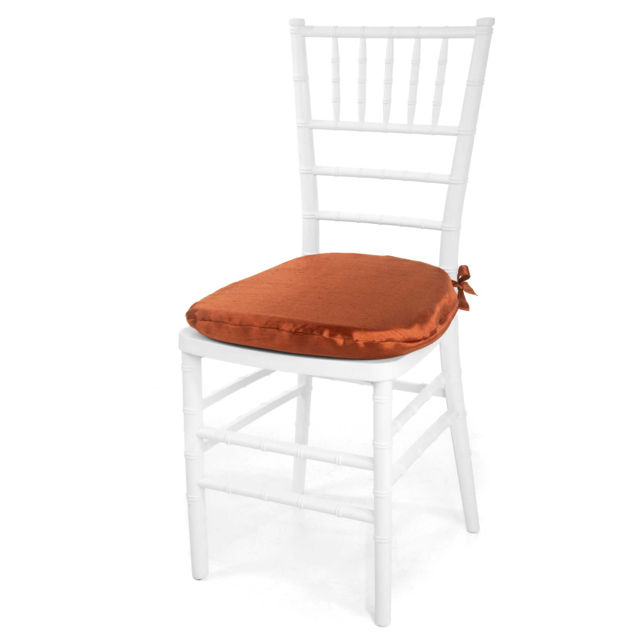 Rust Dupioni Chair Pad - Over The Top