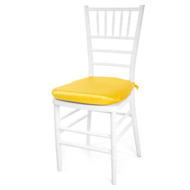 Yellow Lamour Chair Pad - Over The Top